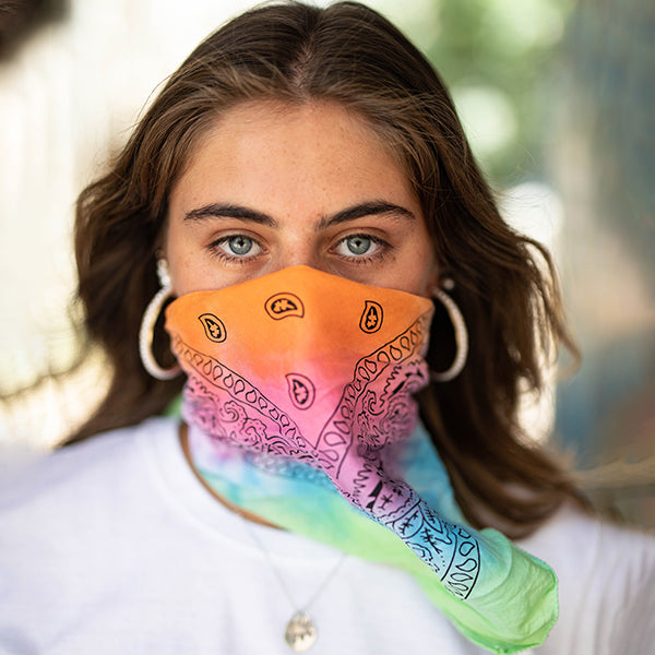 ערכת חולצה אוברסייז – תיק צד – בנדנה עם ארבעה צבעי TIE DYE – FunkyFish פאנקי פיש